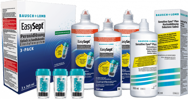 Easy Sept Multipack 3x360ml + 355ml Sensitive Eyes Kochsalzlösung